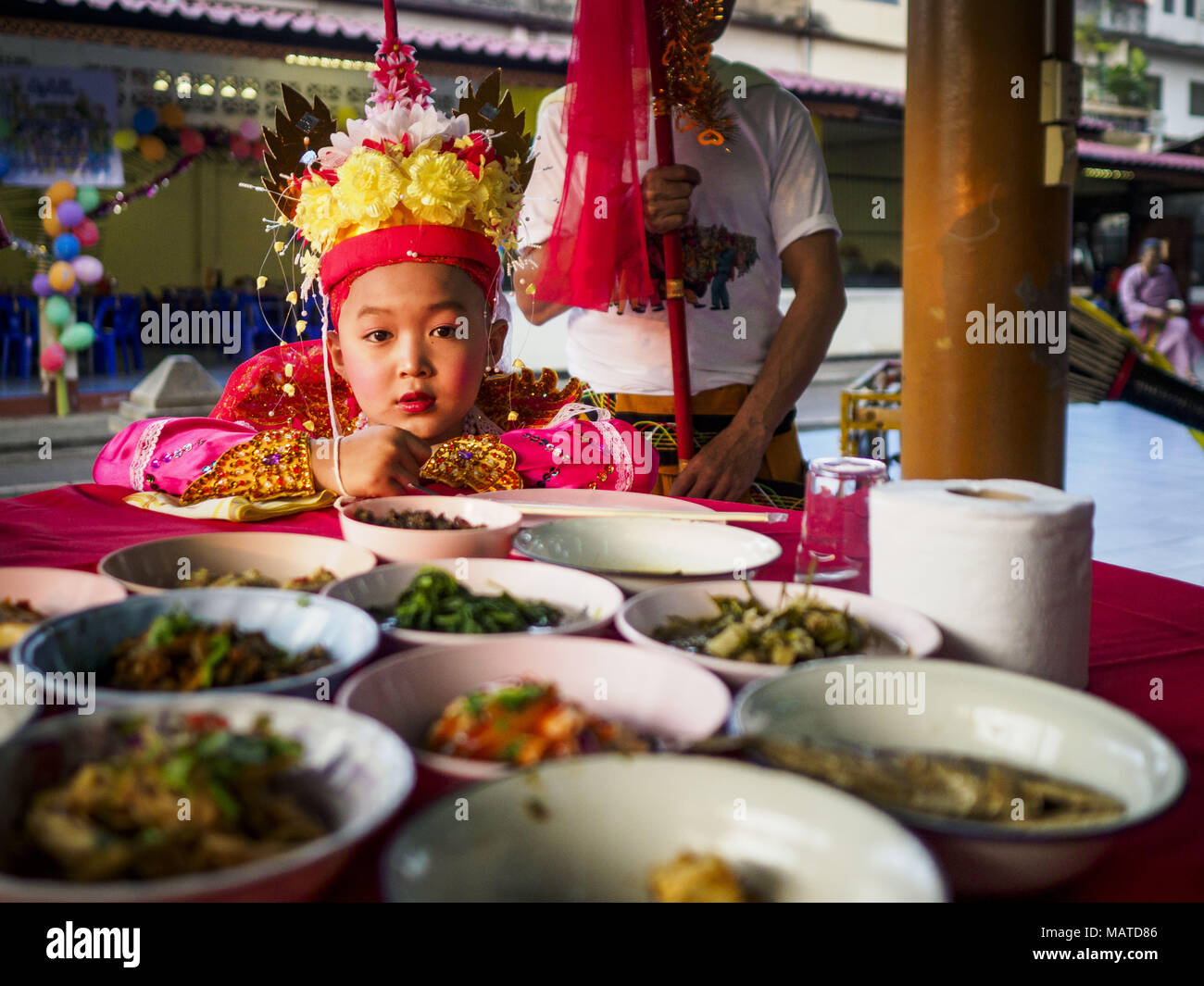 April 4, 2018 - Chiang Mai, Chiang Mai, Thailand - A Shan boy ...