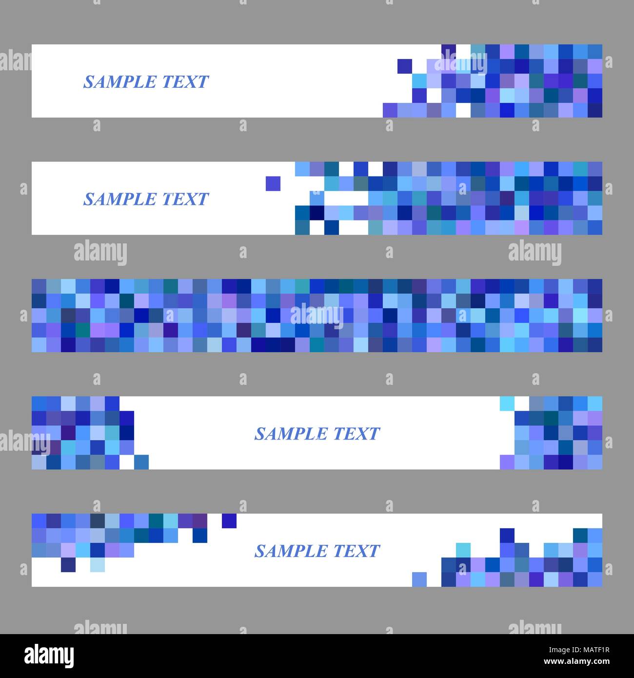 Blue website banner Stock Vector Images - Alamy