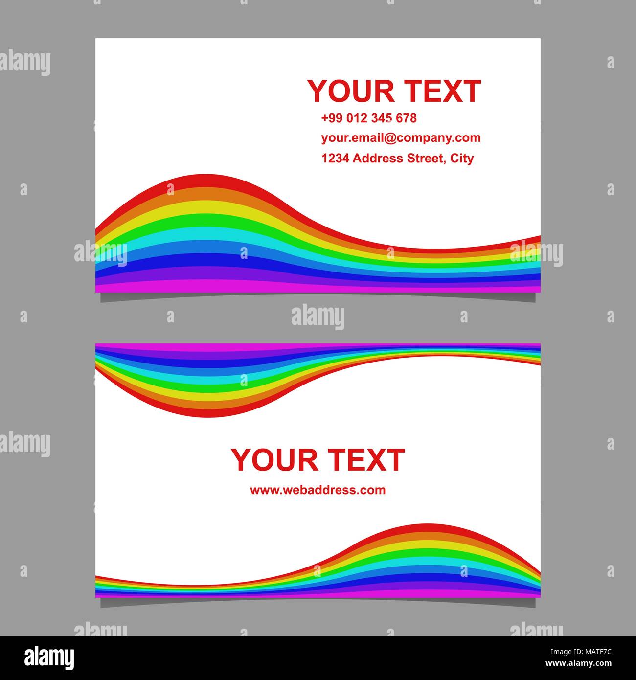 Rainbow template Stock Vector Images - Alamy