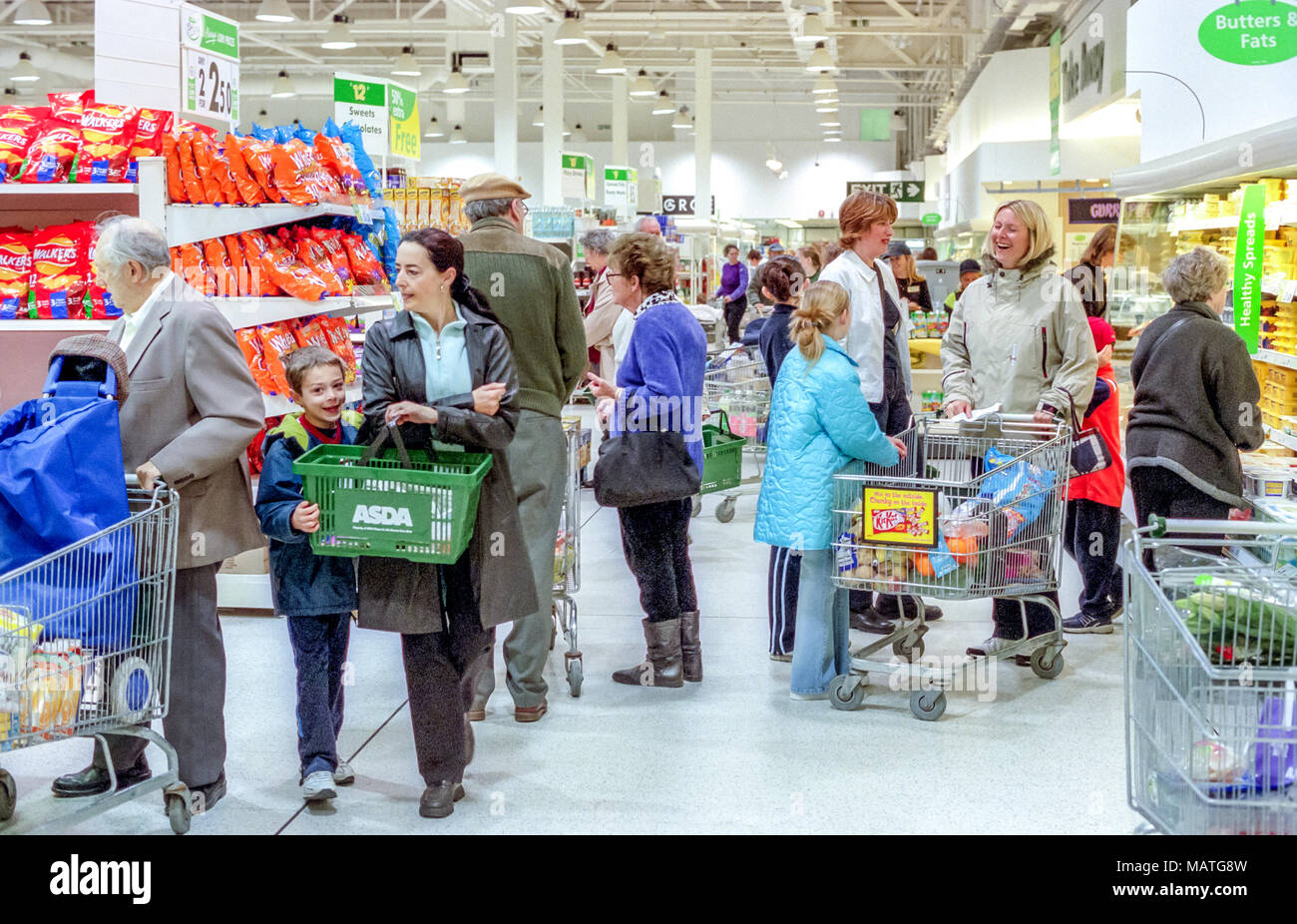 Inside the Asda store at Brighton Marina Stock Photo - Alamy