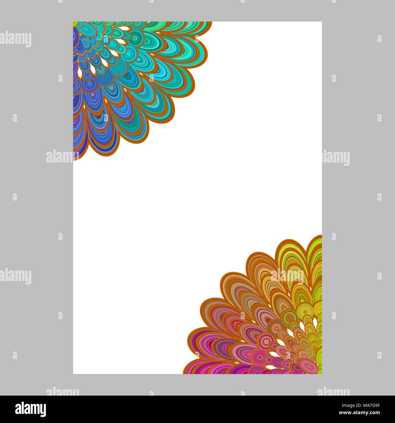Colorful abstract floral mandala page background design Stock Vector ...
