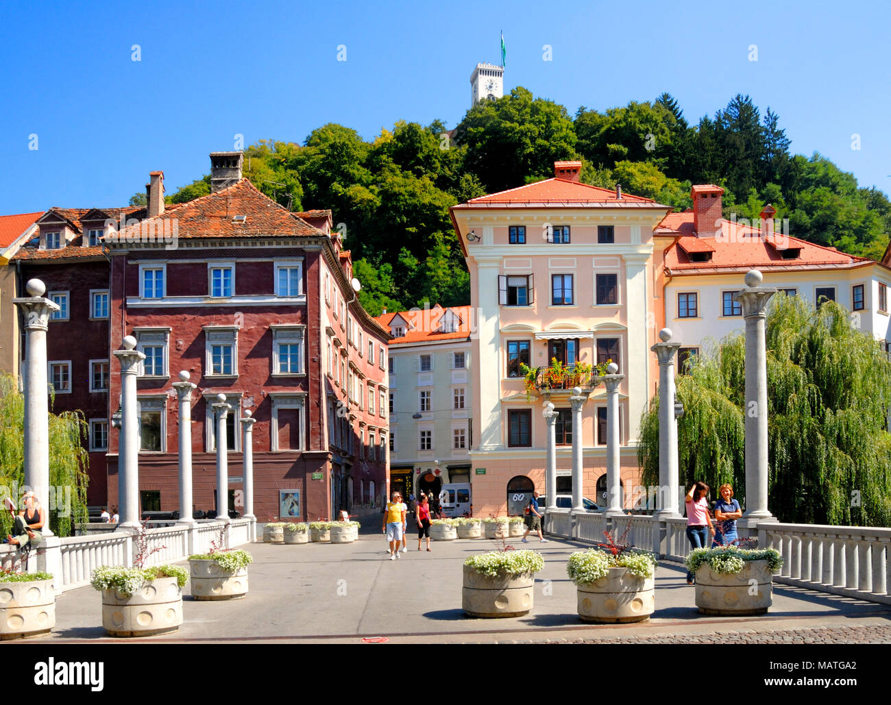 Ljubljana, Slovenia. Shoemaker Bridge / Cobbler's Bridge / Cevljarski ...
