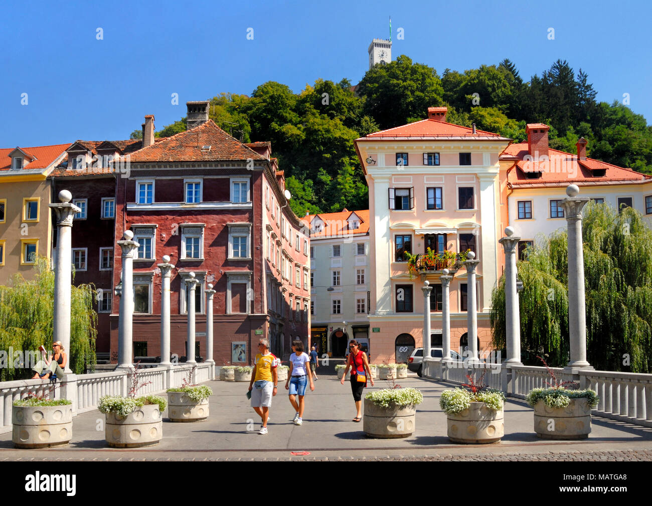 Ljubljana, Slovenia. Shoemaker Bridge / Cobbler's Bridge / Cevljarski ...