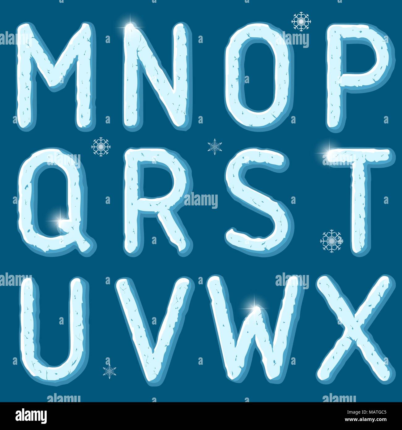 Cartoon Ice Alphabet Stock Vector Image & Art - Alamy