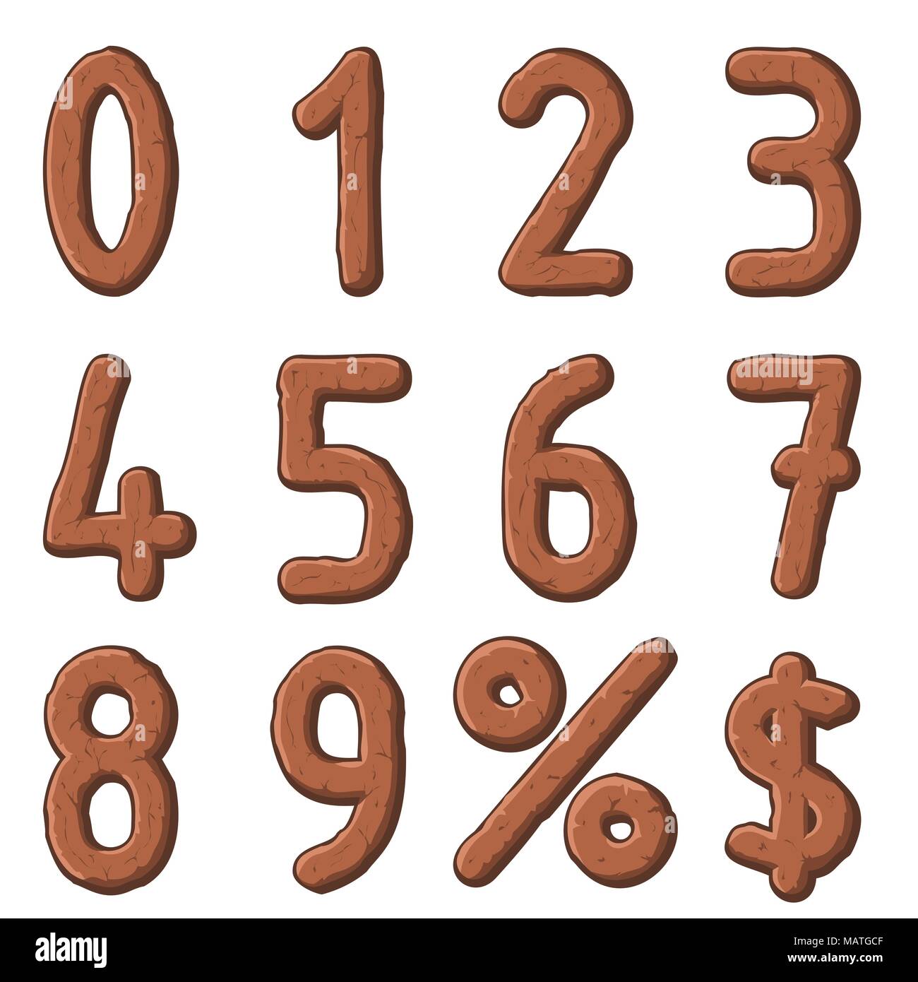 Stone letters numbers Cut Out Stock Images & Pictures - Alamy