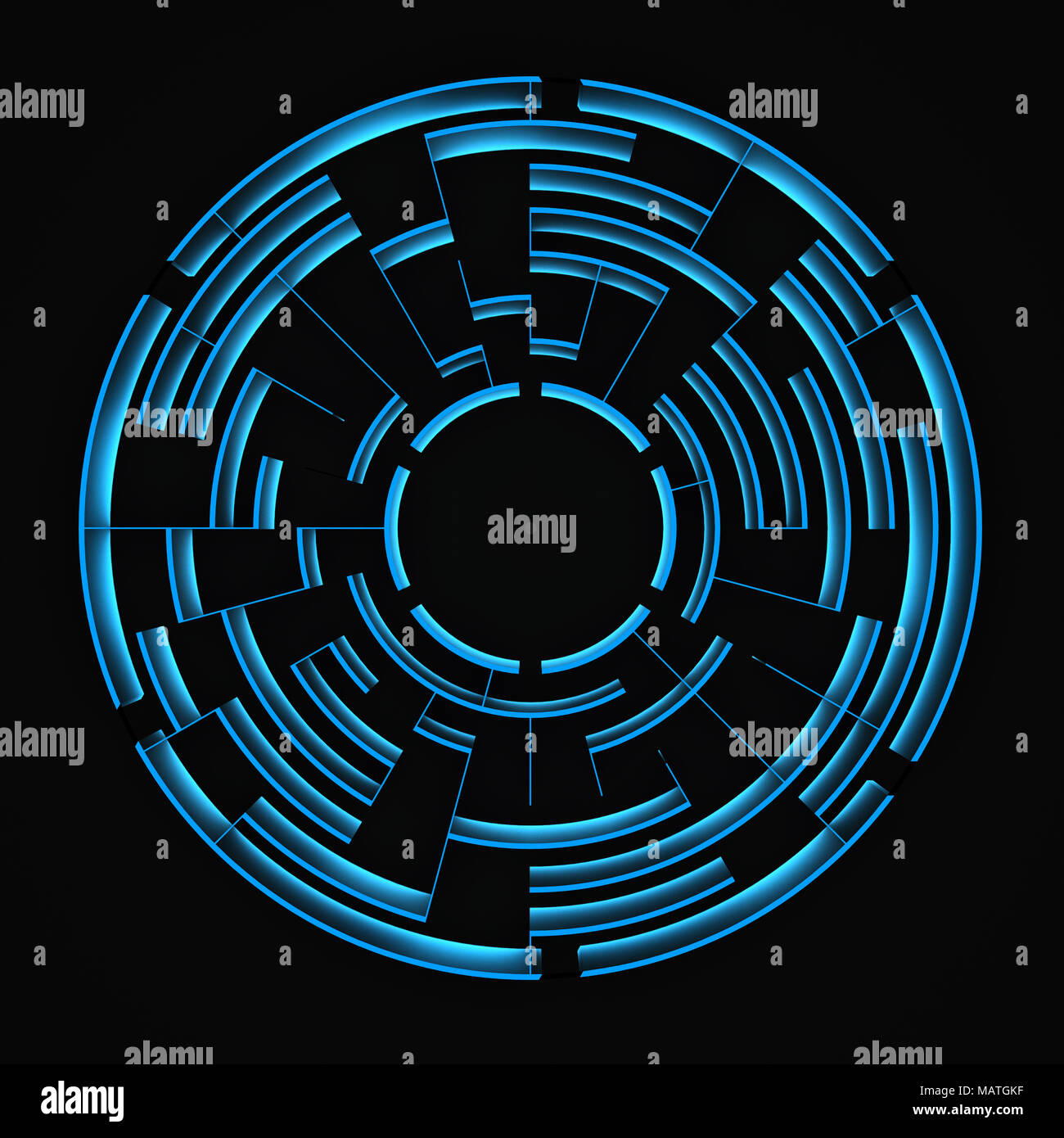 Blue labyrinth hi-res stock photography and images - Alamy