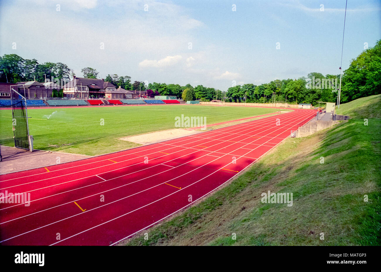 Withdean Stadium, Brighton, before conversion to a football stadium ...