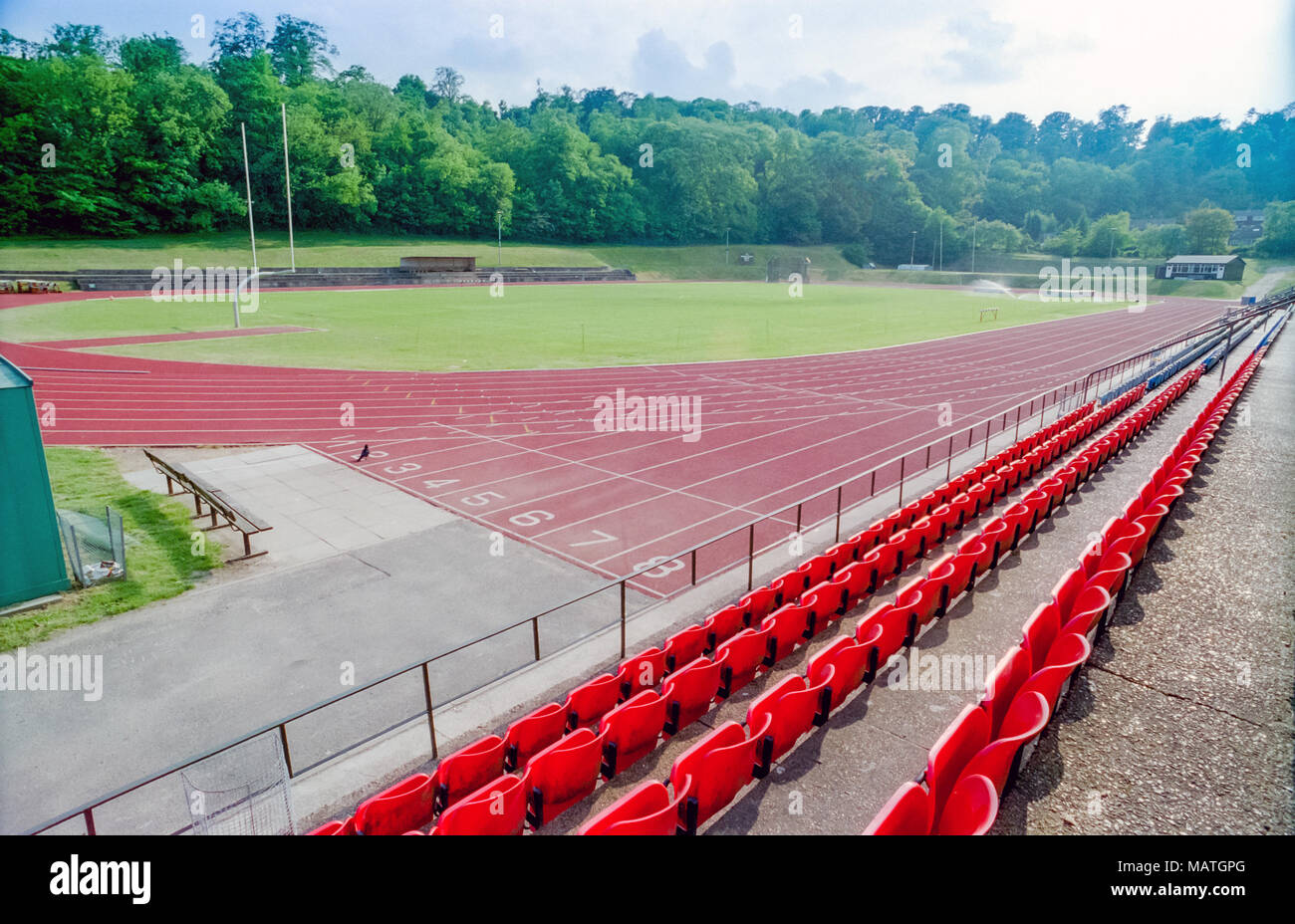 Withdean Stadium, Brighton, before conversion to a football stadium ...