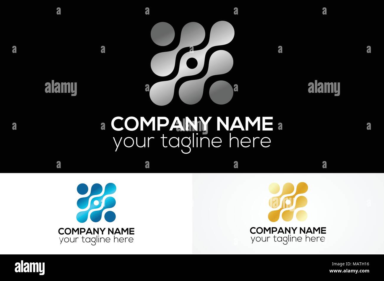 Connection dots logo hi-res stock photography and images - Alamy