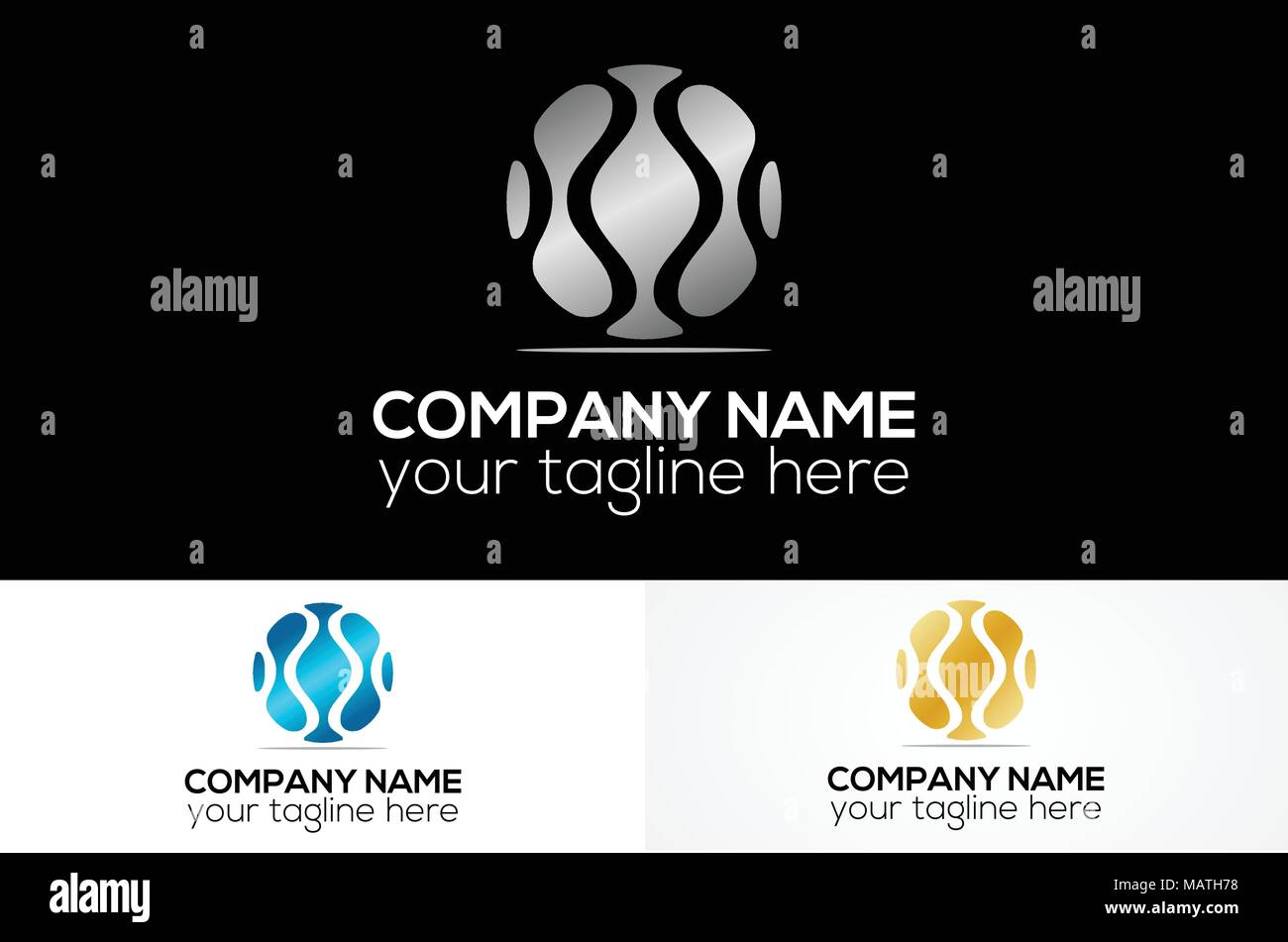 abstract round logo design Stock Vector Image & Art - Alamy
