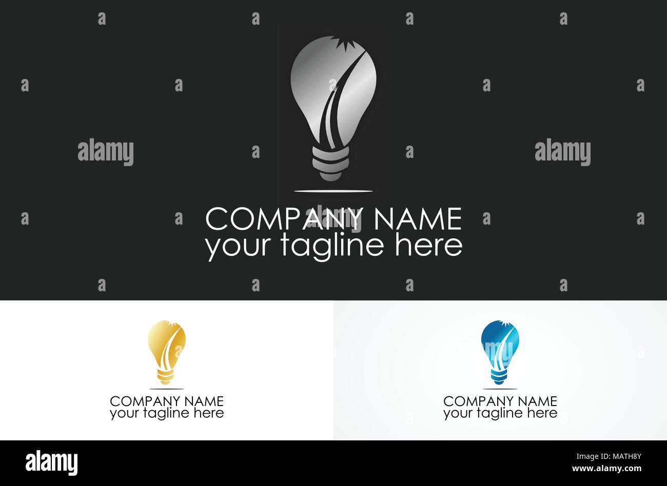 bulb logo vector Stock Vector Image & Art - Alamy