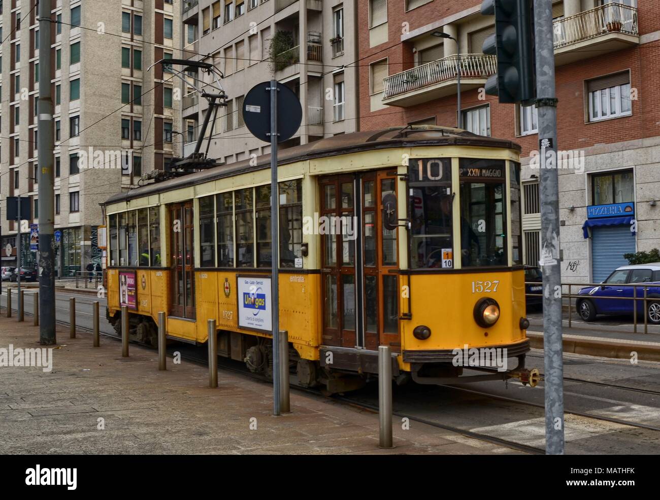 Old trams milan hi-res stock photography and images - Alamy
