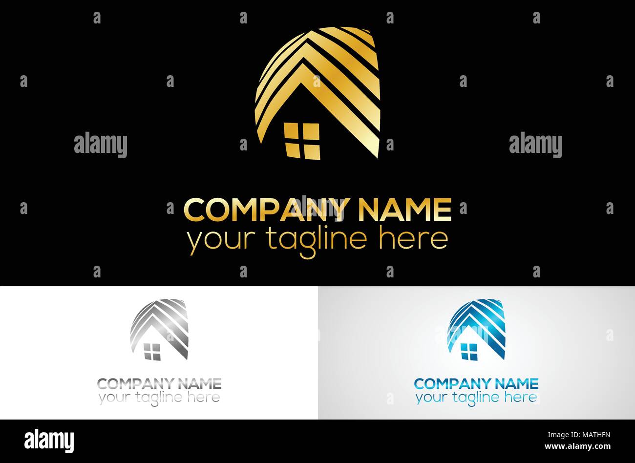 home gold logo vector Stock Vector Image & Art - Alamy