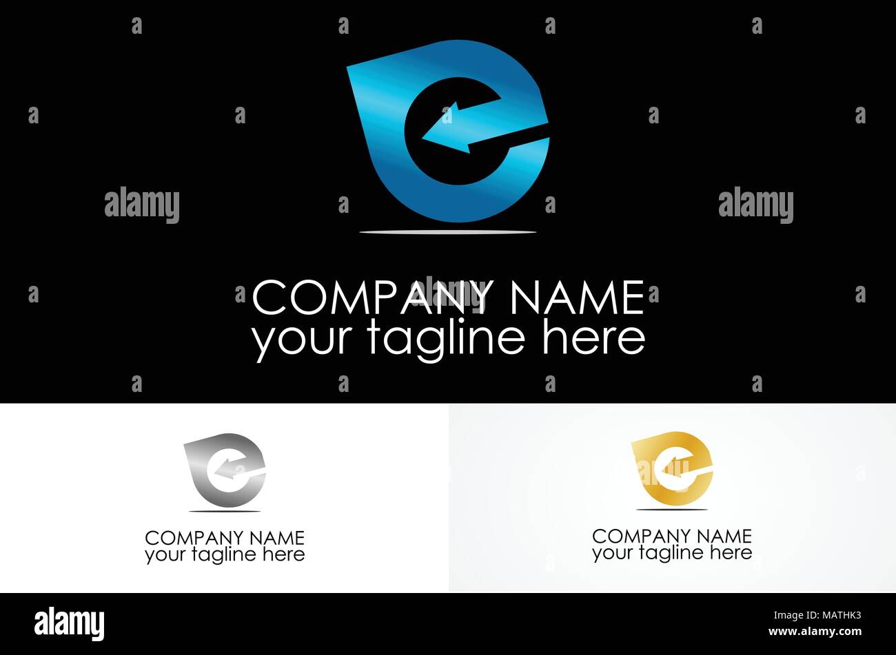 letter E arrow logo vector Stock Vector Image & Art - Alamy