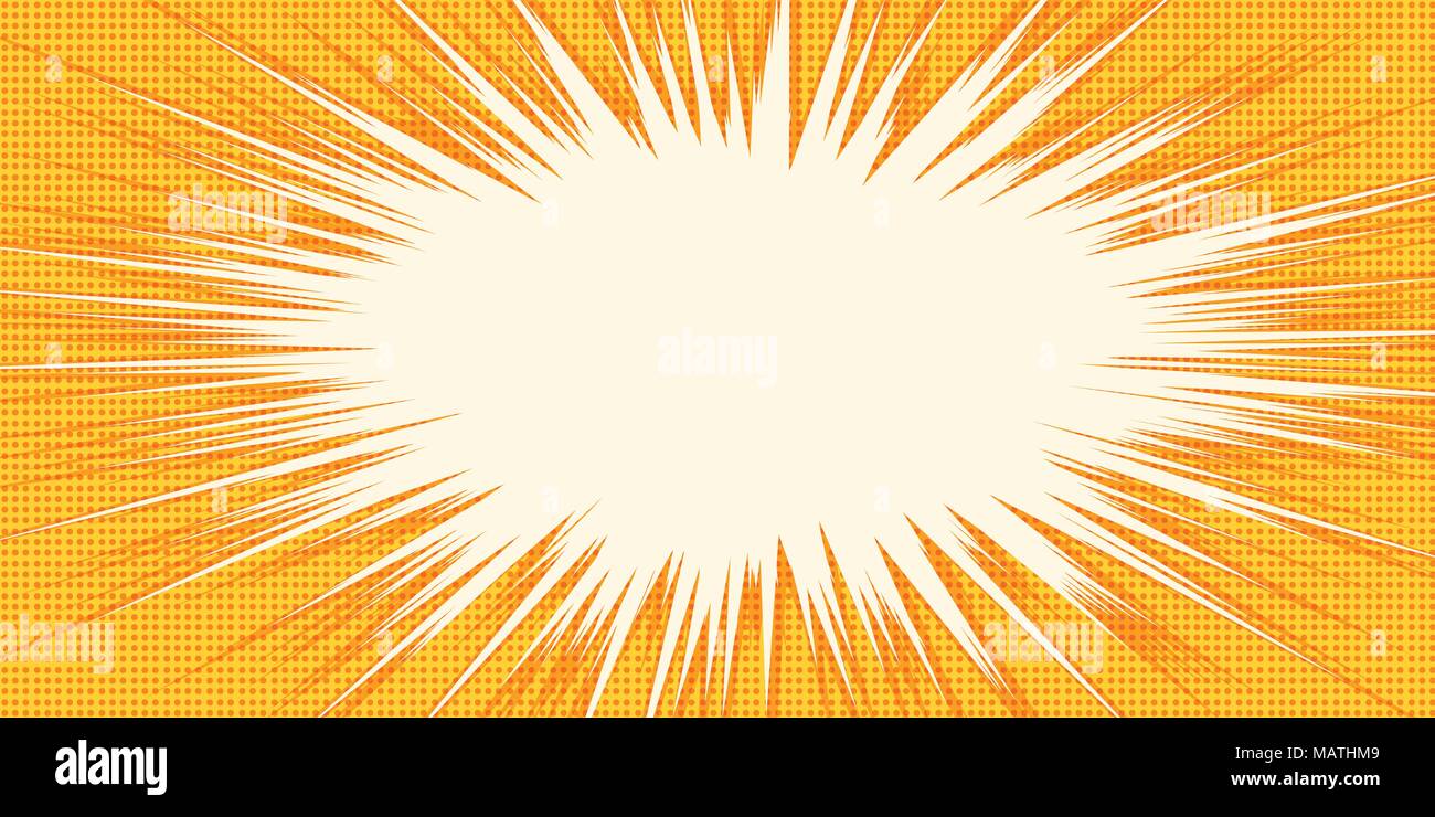 white burst orange background pop art Stock Vector Image & Art - Alamy