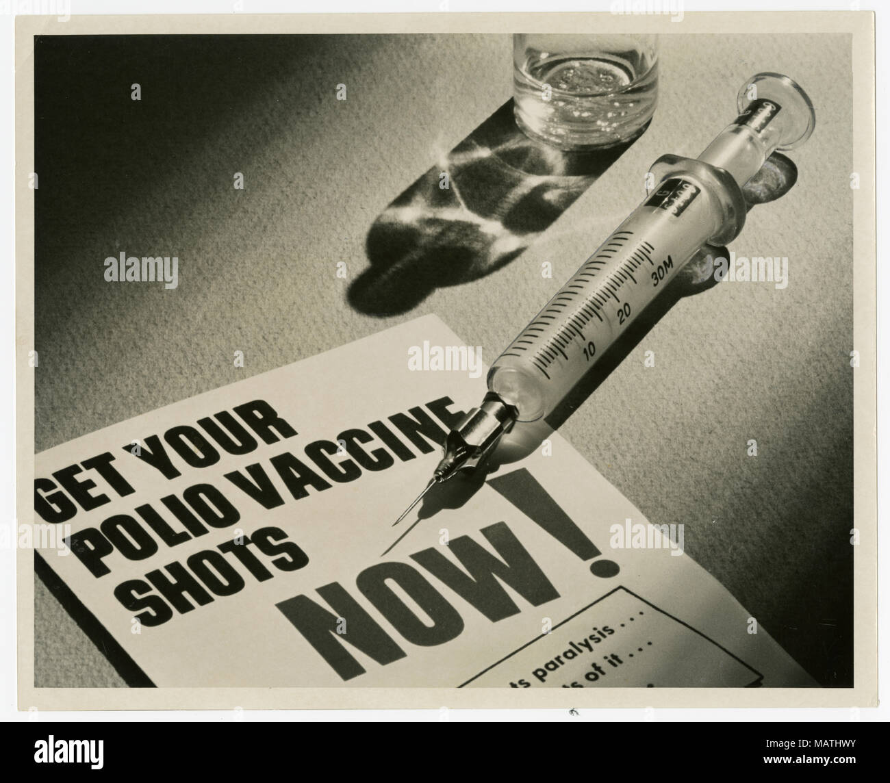 Get Your Polio Shots Now! Stock Photo - Alamy
