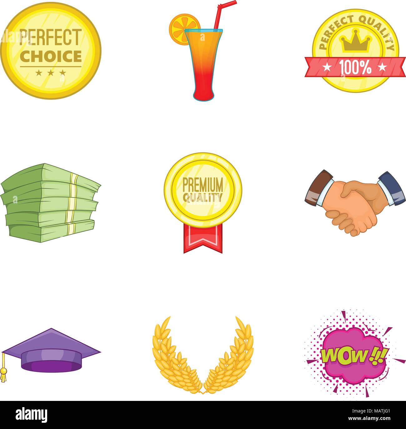 Confer icons set, cartoon style Stock Vector Image & Art - Alamy