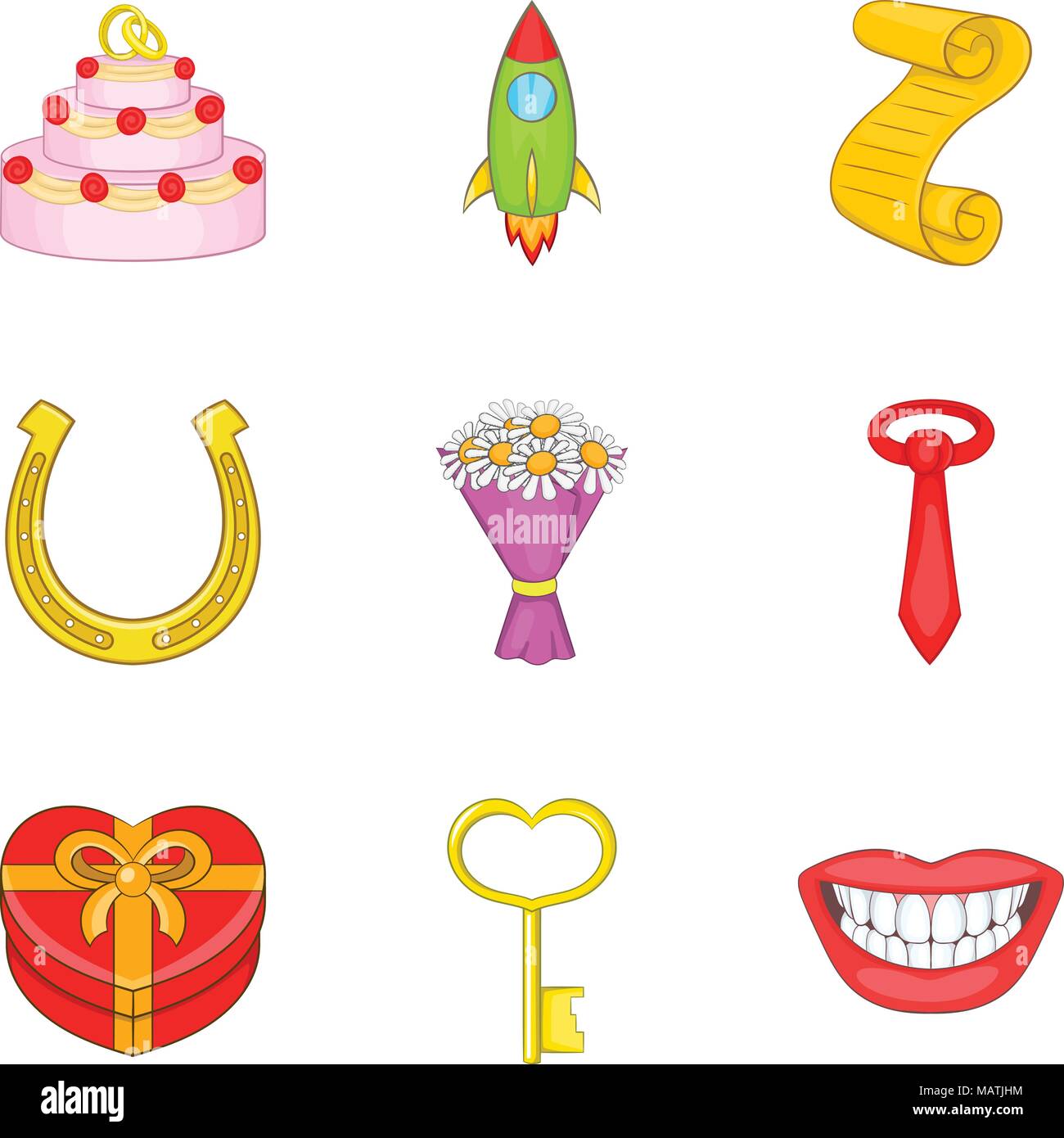Impart icons set, cartoon style Stock Vector Image & Art - Alamy