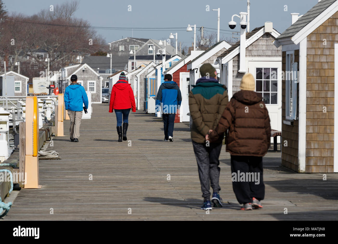 MacMillan Pier , winter off season, Provincetown, Cape Cod ...