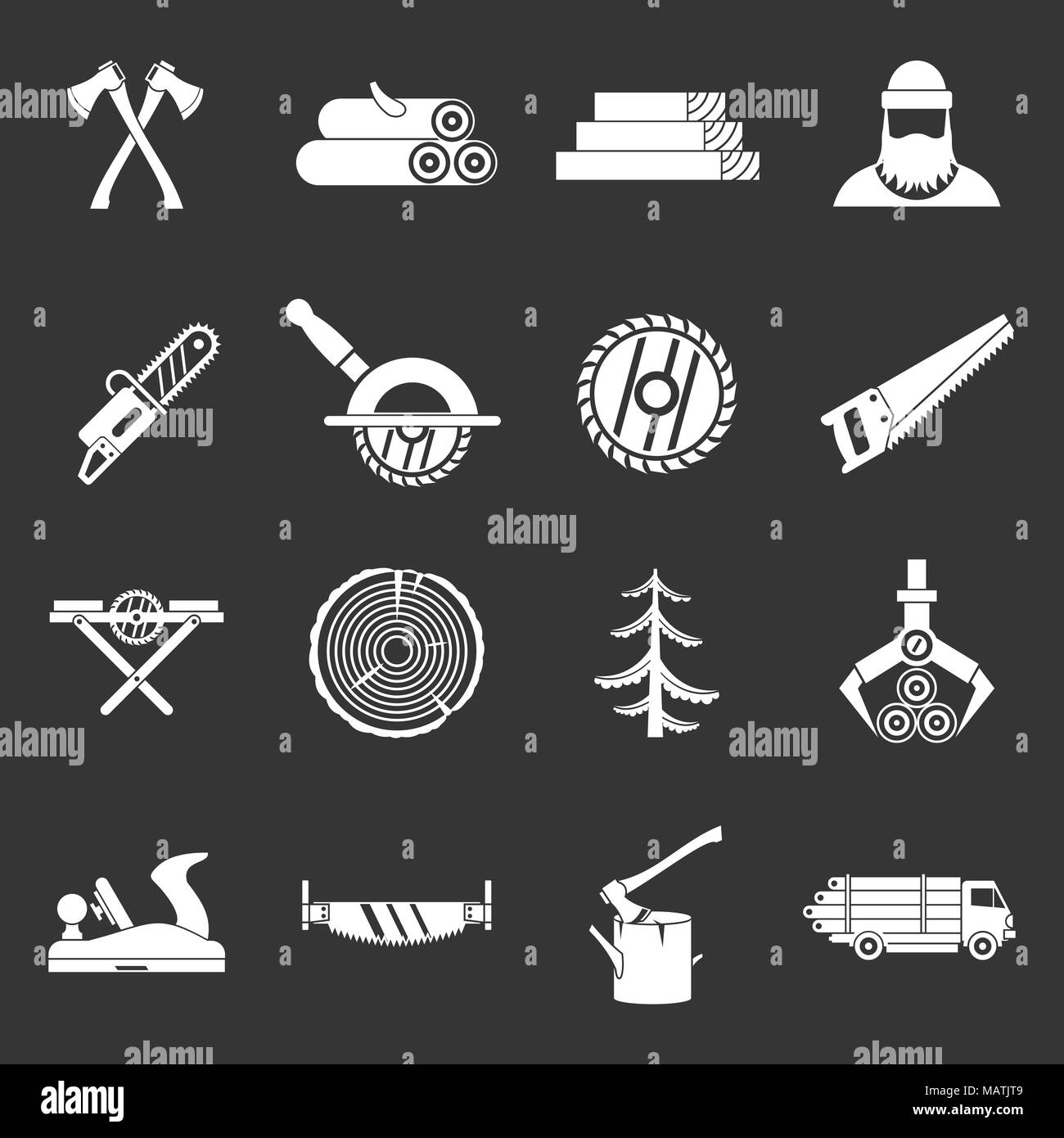 Deforestation logging truck Stock Vector Images - Alamy