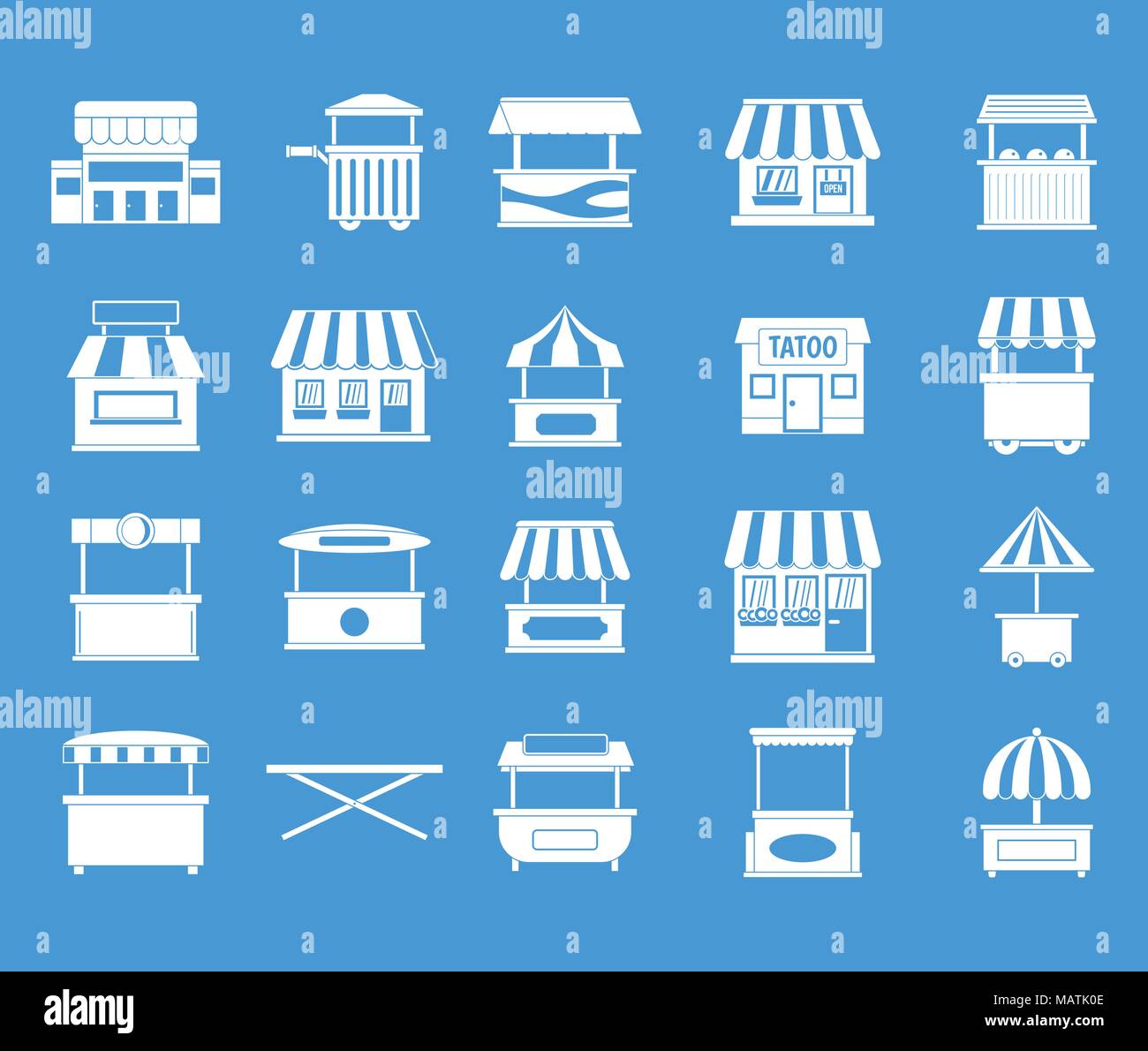 Barbershop kiosk Stock Vector Images - Alamy