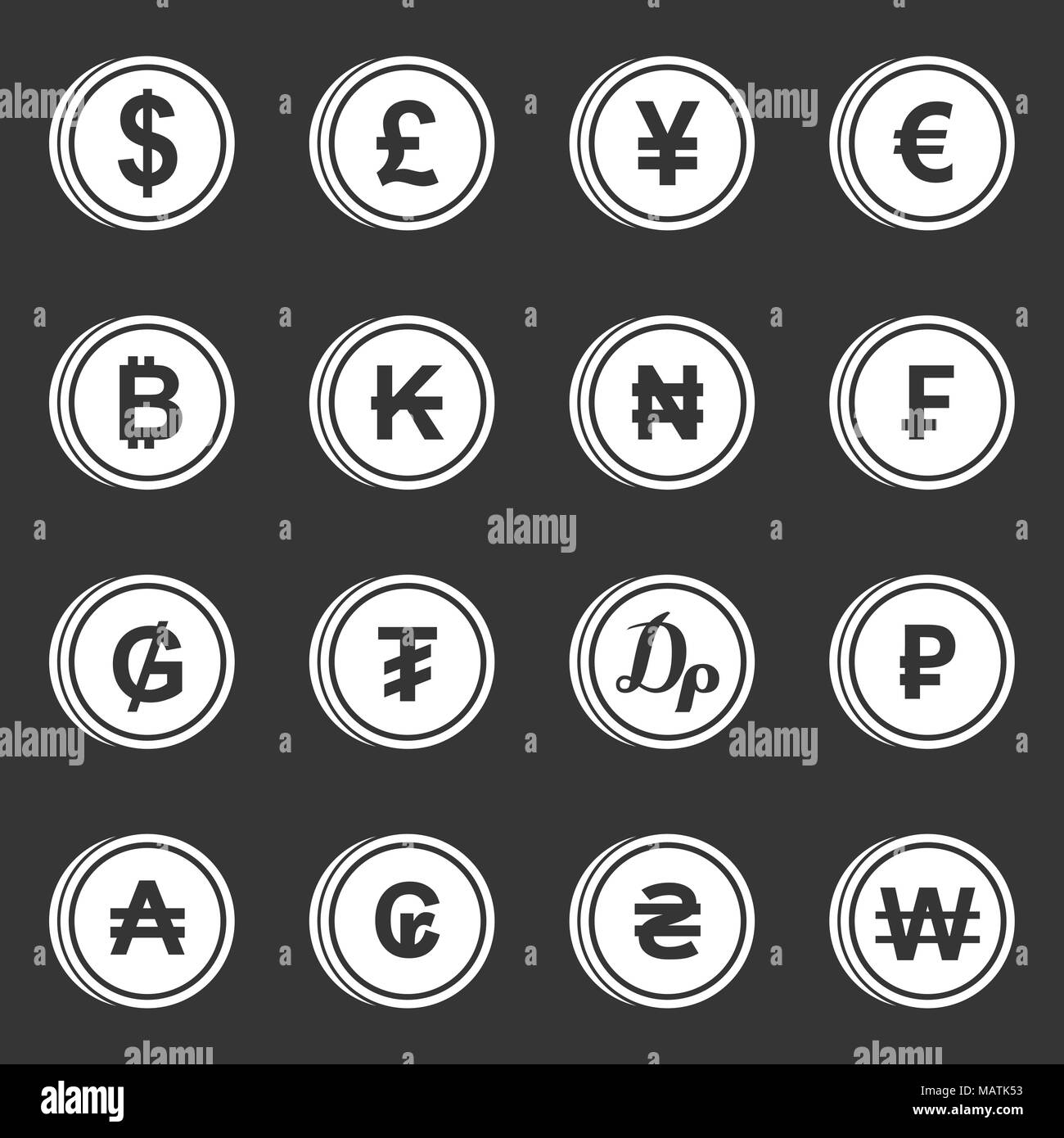 Currency Of Different Countries Stock Vector Images Alamy