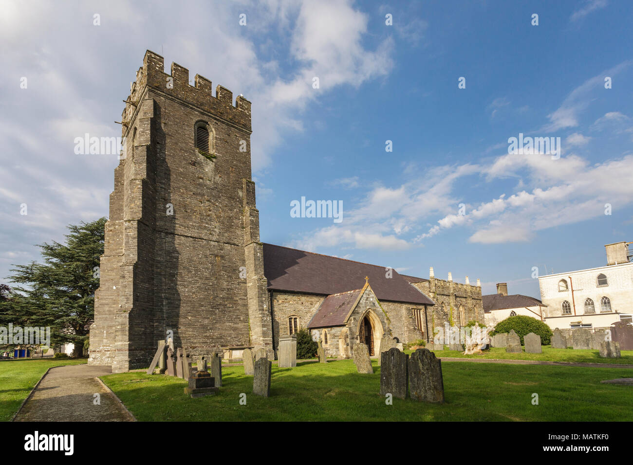 St. Mary's Church, Aberteifi, Cardigan Stock Photo - Alamy