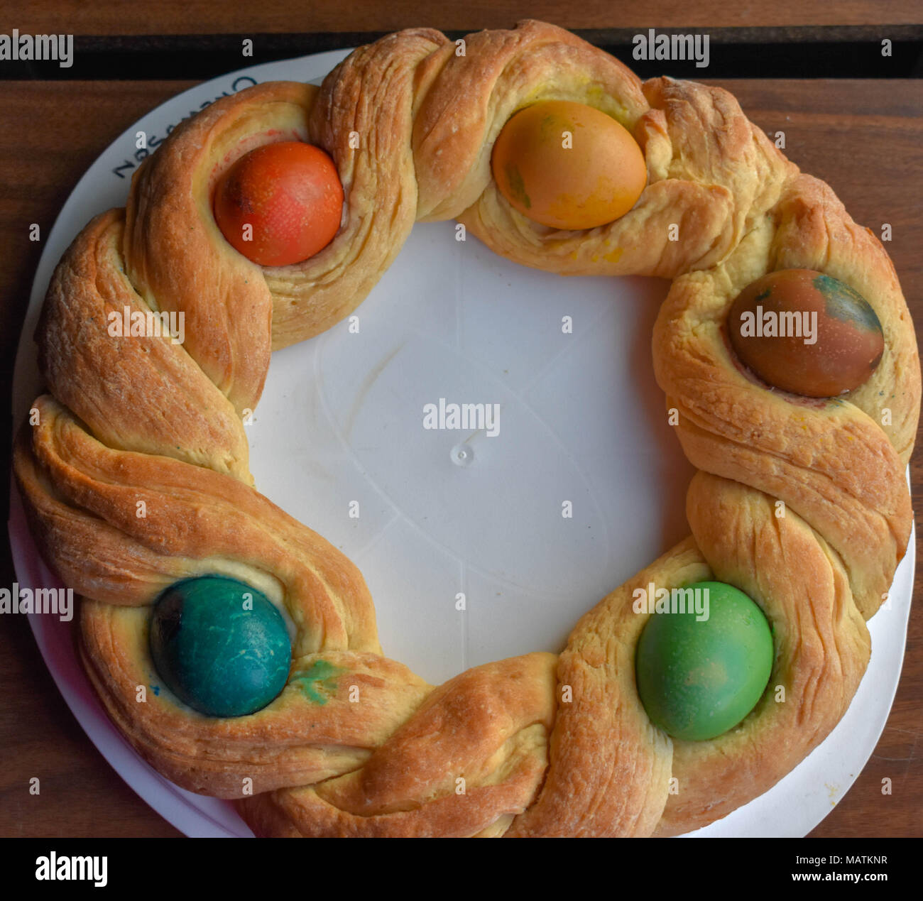 Homemade Easter Bread Stock Photo - Alamy