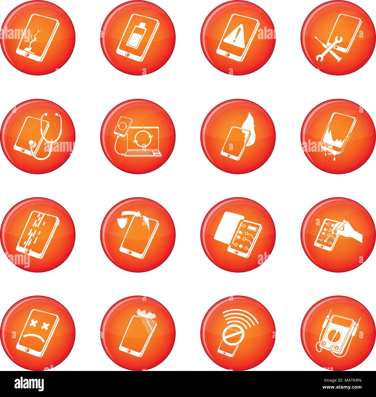 Fixing phones Stock Vector Images - Alamy