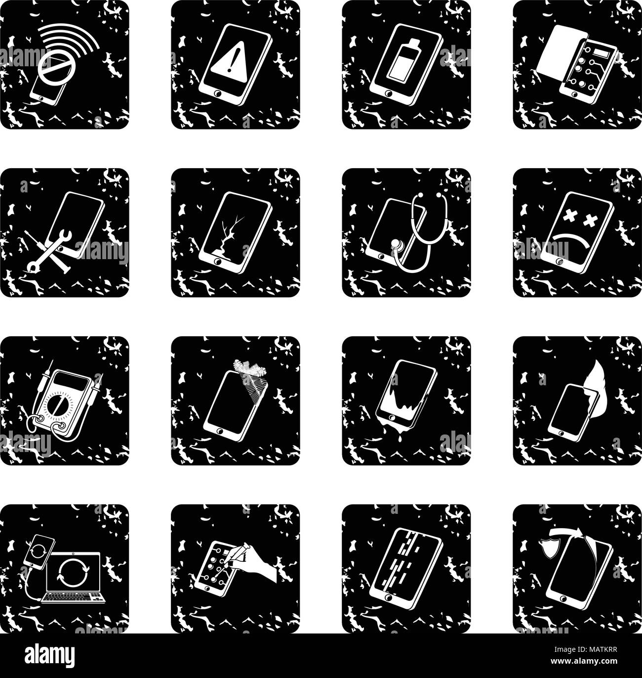 Mobile phones maintenance repair Black and White Stock Photos & Images ...