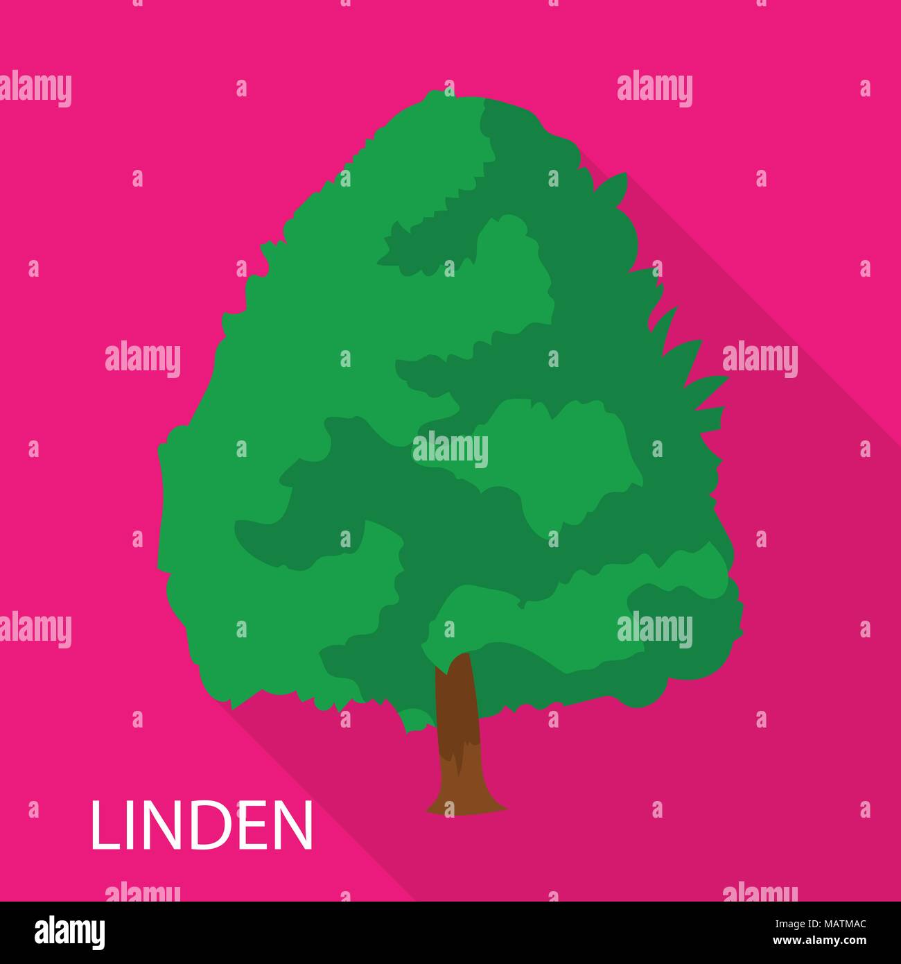 Linden icon, flat style Stock Vector Image & Art - Alamy