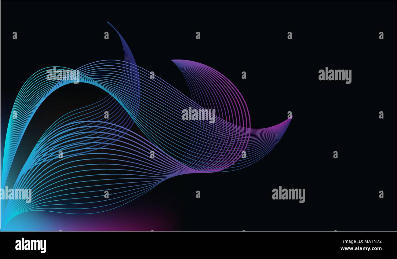 The future is already here concept line vector illustration of gradient ...