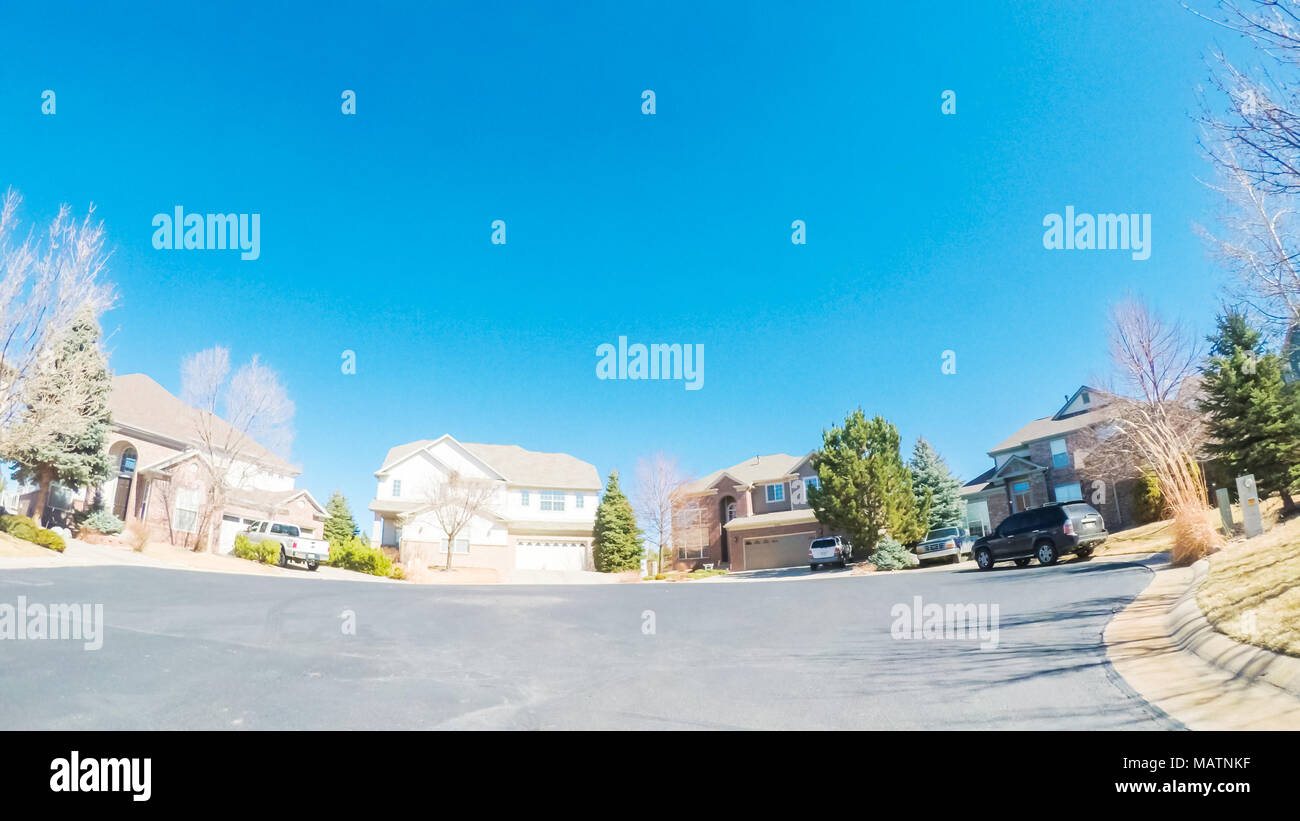 Driving through typical North American suburbs Stock Photo - Alamy