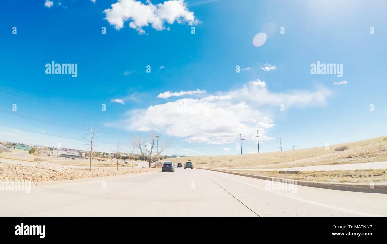 Driving through typical North American suburbs Stock Photo - Alamy