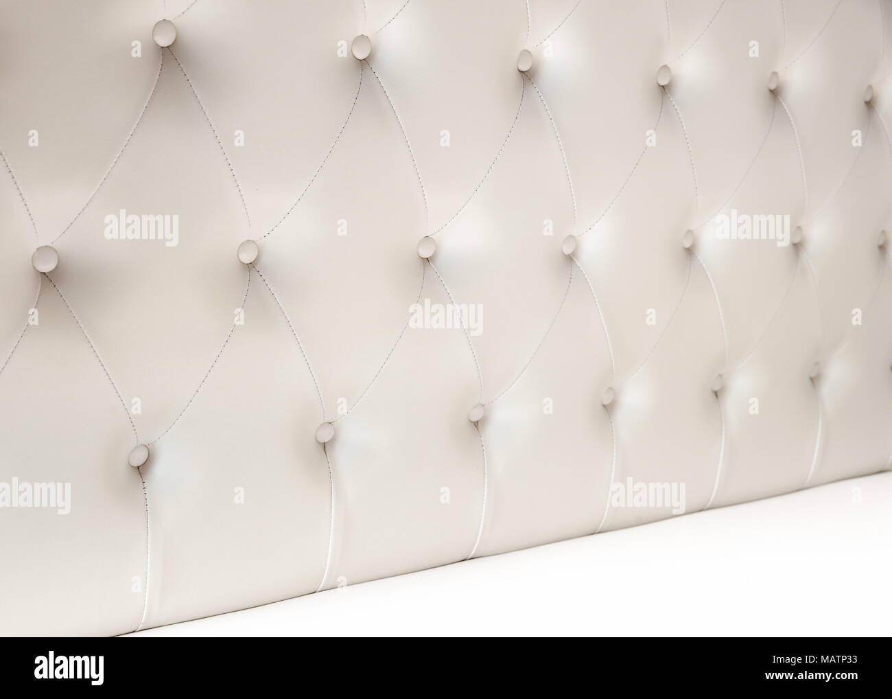 Luxury empty bedroom interior background, soft headboard and white ...