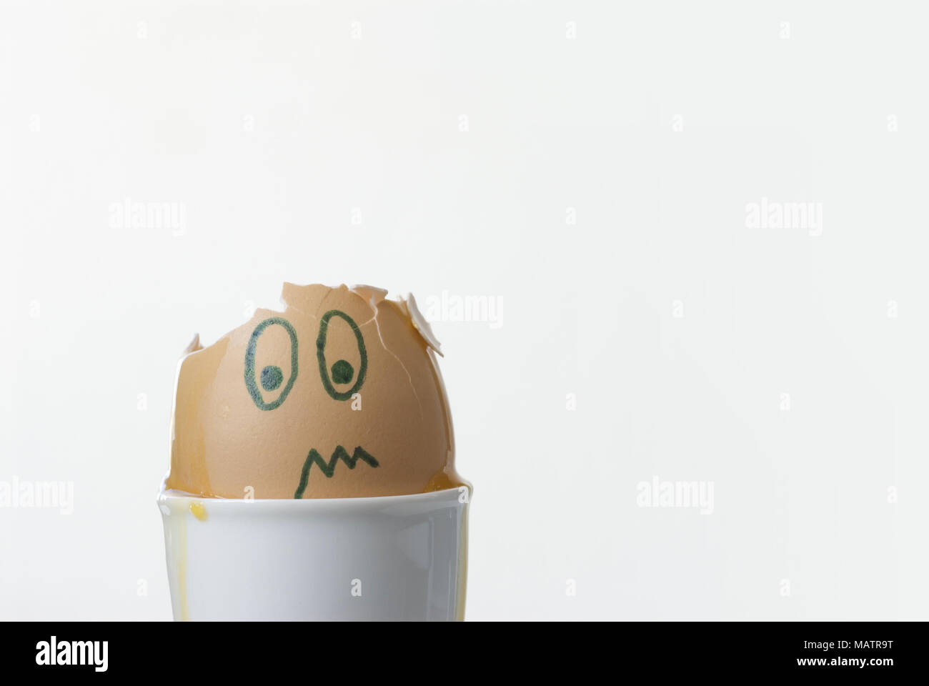 Unhappy face egg hi-res stock photography and images - Alamy