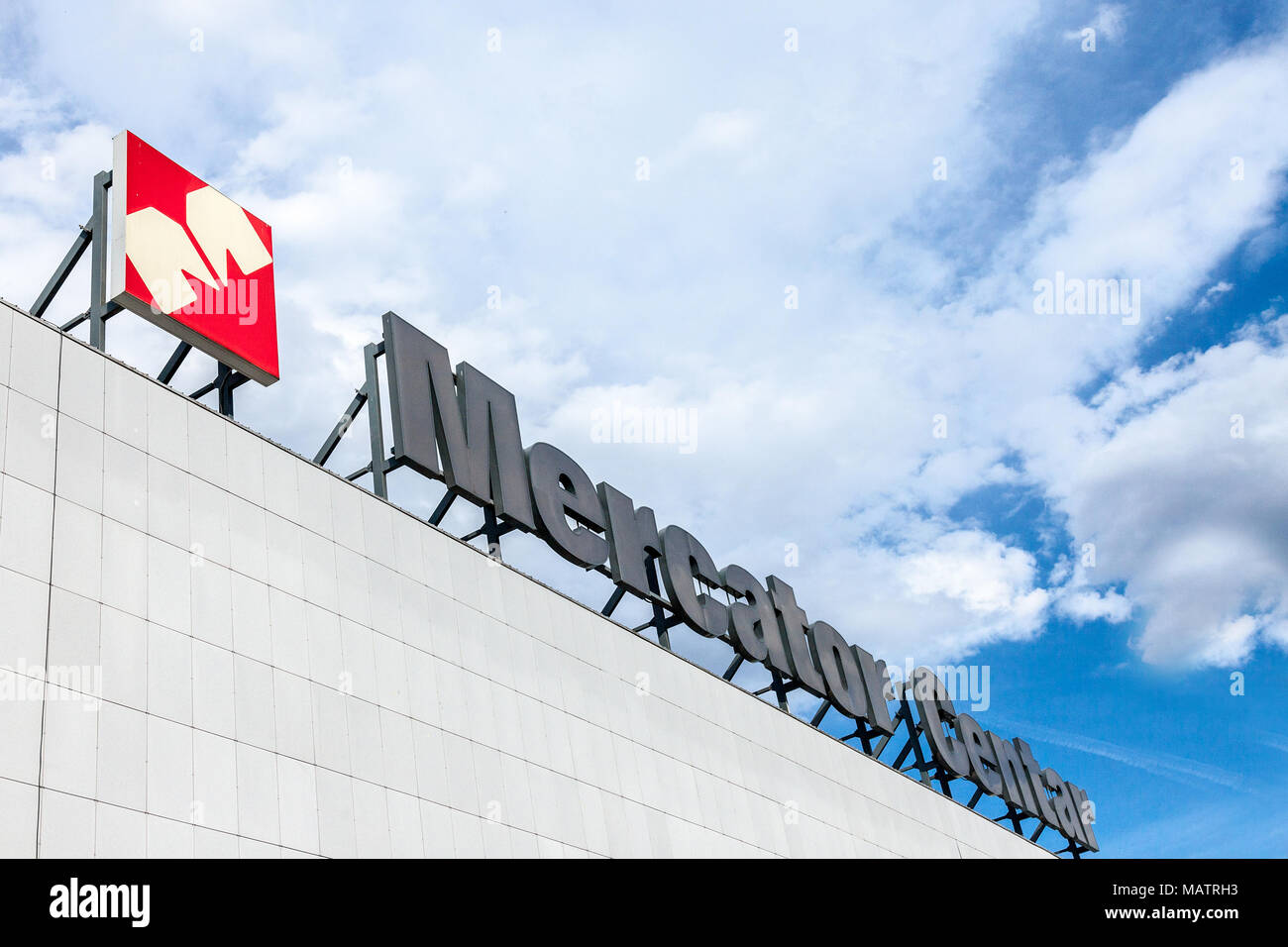 BELGRADE, SERBIA - MARCH 30, 2018: Mercator Center Supermarket with its ...
