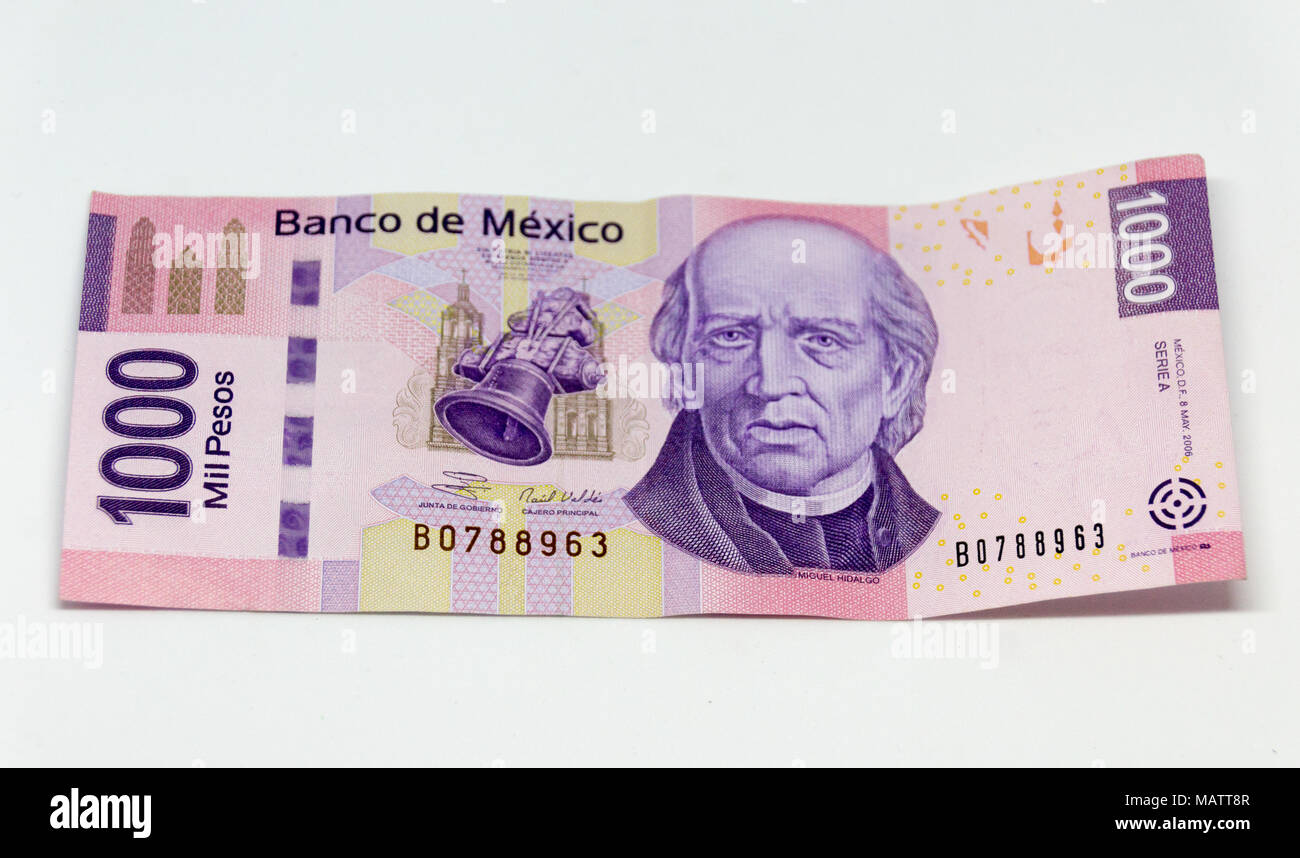 Monterrey, NL /Mexico - 04 03 2018: Photograph of a mexican bill of one ...