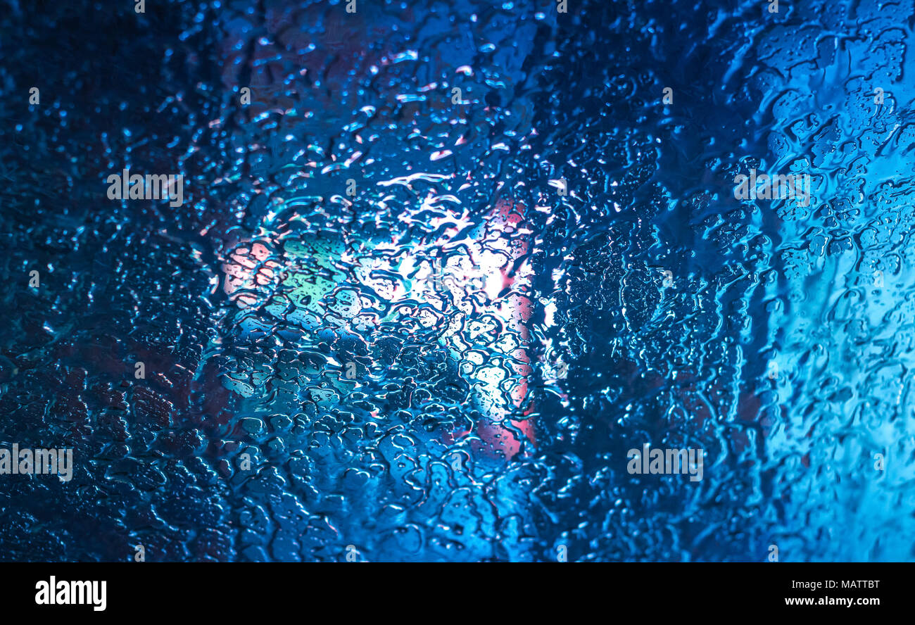 Photograph of a wet car window in car wash Stock Photo - Alamy
