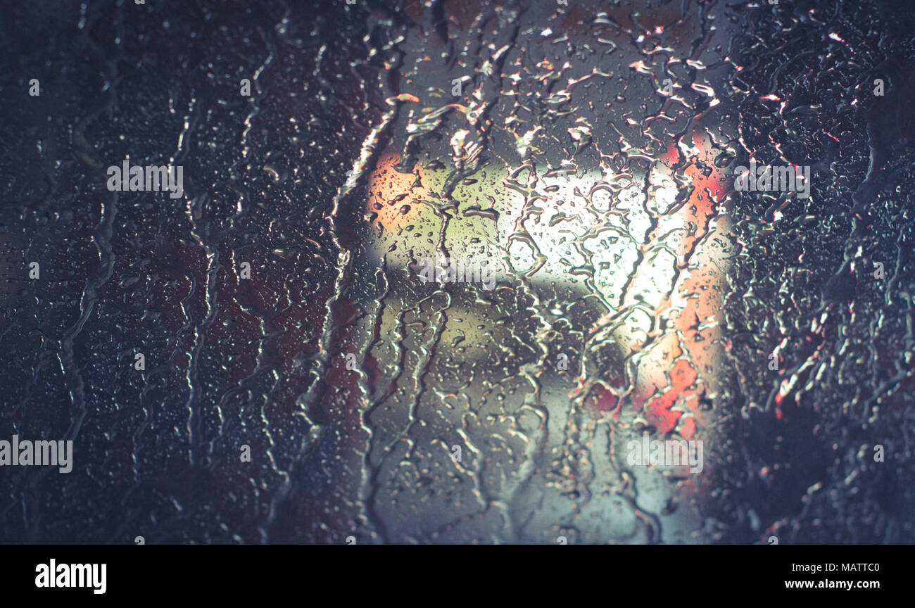 Photograph of a wet car window in car wash Stock Photo - Alamy