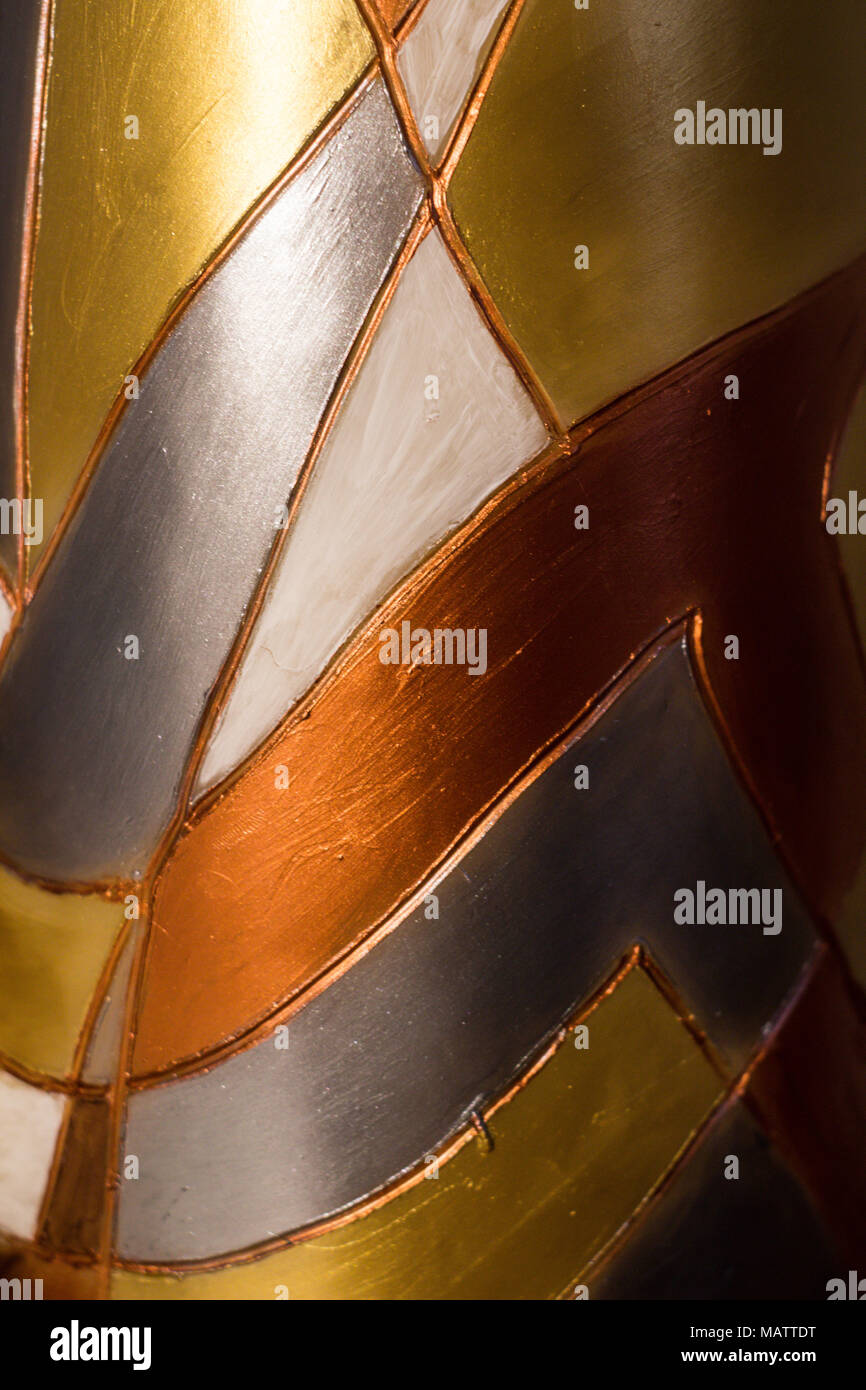 Photograph of some metallic abstract figures Stock Photo - Alamy