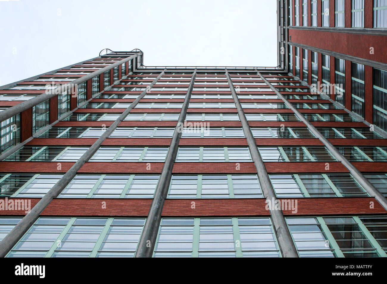 The picture from the old factory, made in functional style. The shapes ...