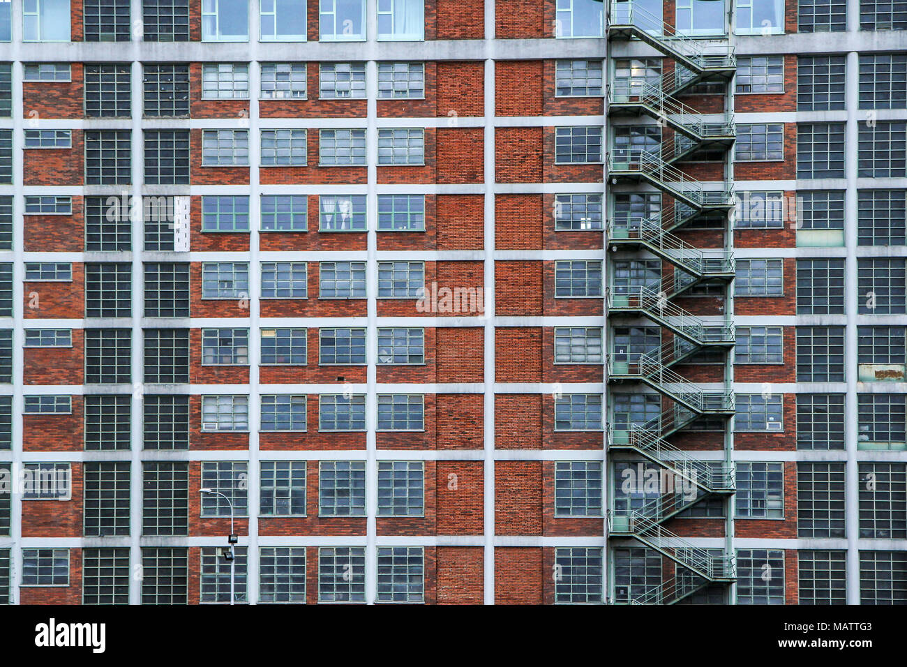 The picture from the old factory, made in functional style. The shapes ...