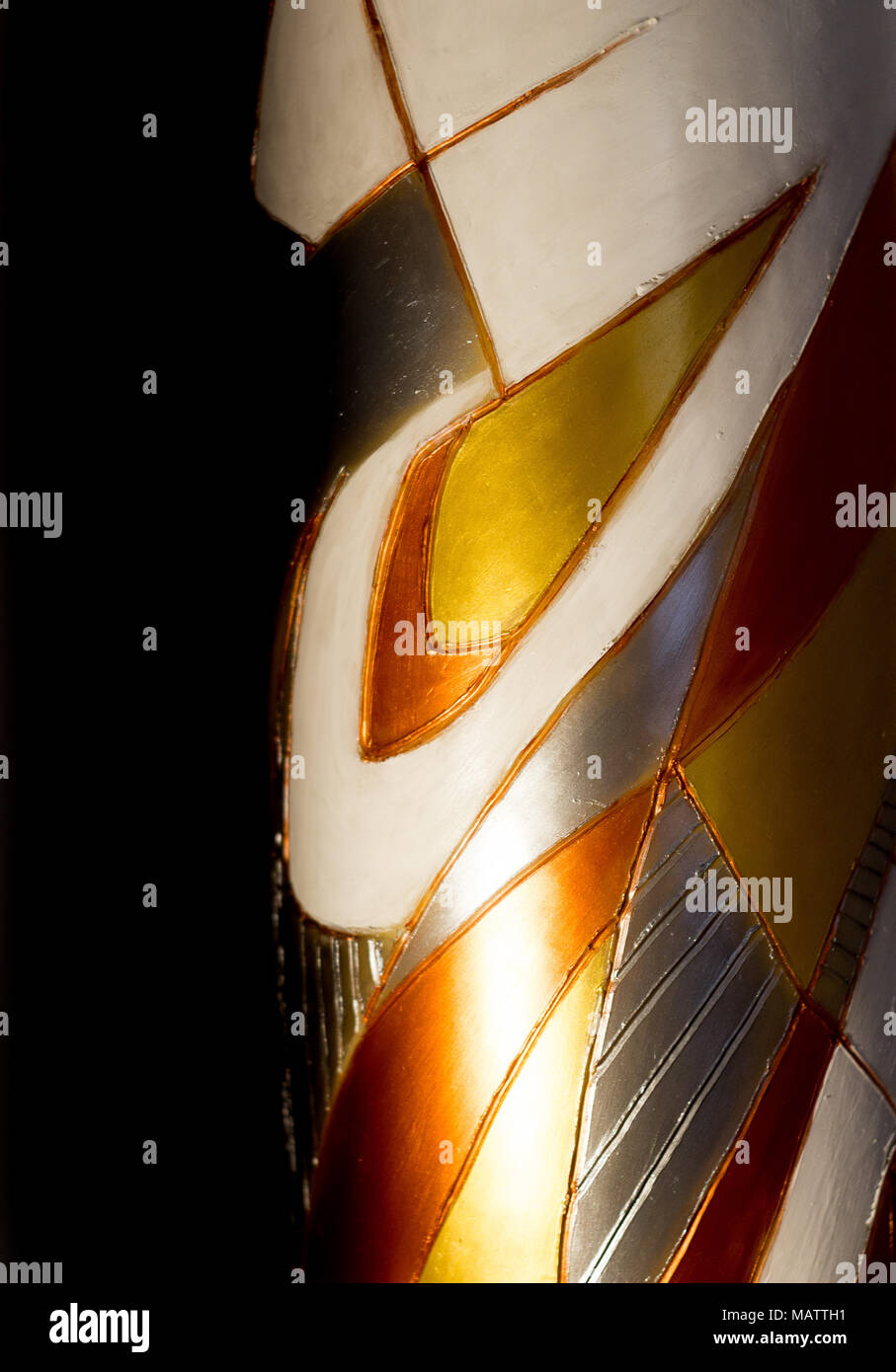 Photograph of some metallic abstract figures Stock Photo - Alamy