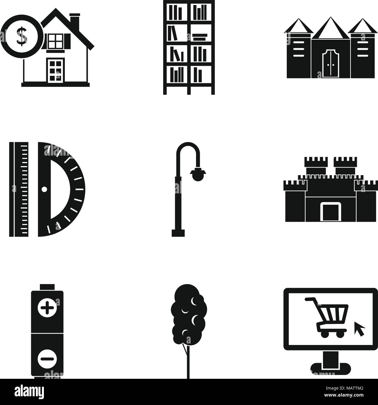 Expensive design icons set, simple style Stock Vector Image & Art - Alamy