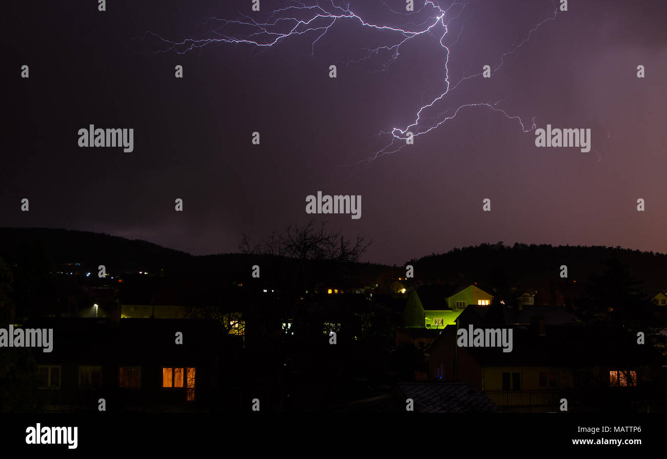 Thunderstorm time lapse hi-res stock photography and images - Alamy