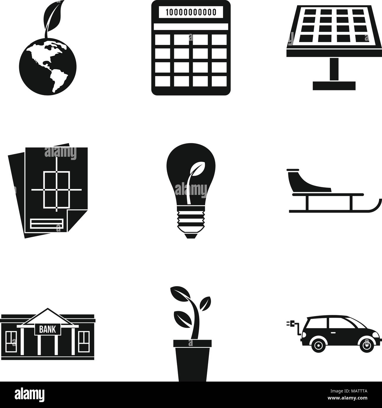 Elite habitation icons set, simple style Stock Vector Image & Art - Alamy