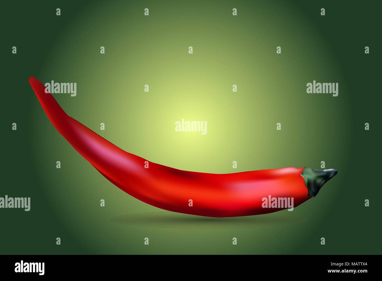 Red green peppers ripe Stock Vector Images - Alamy