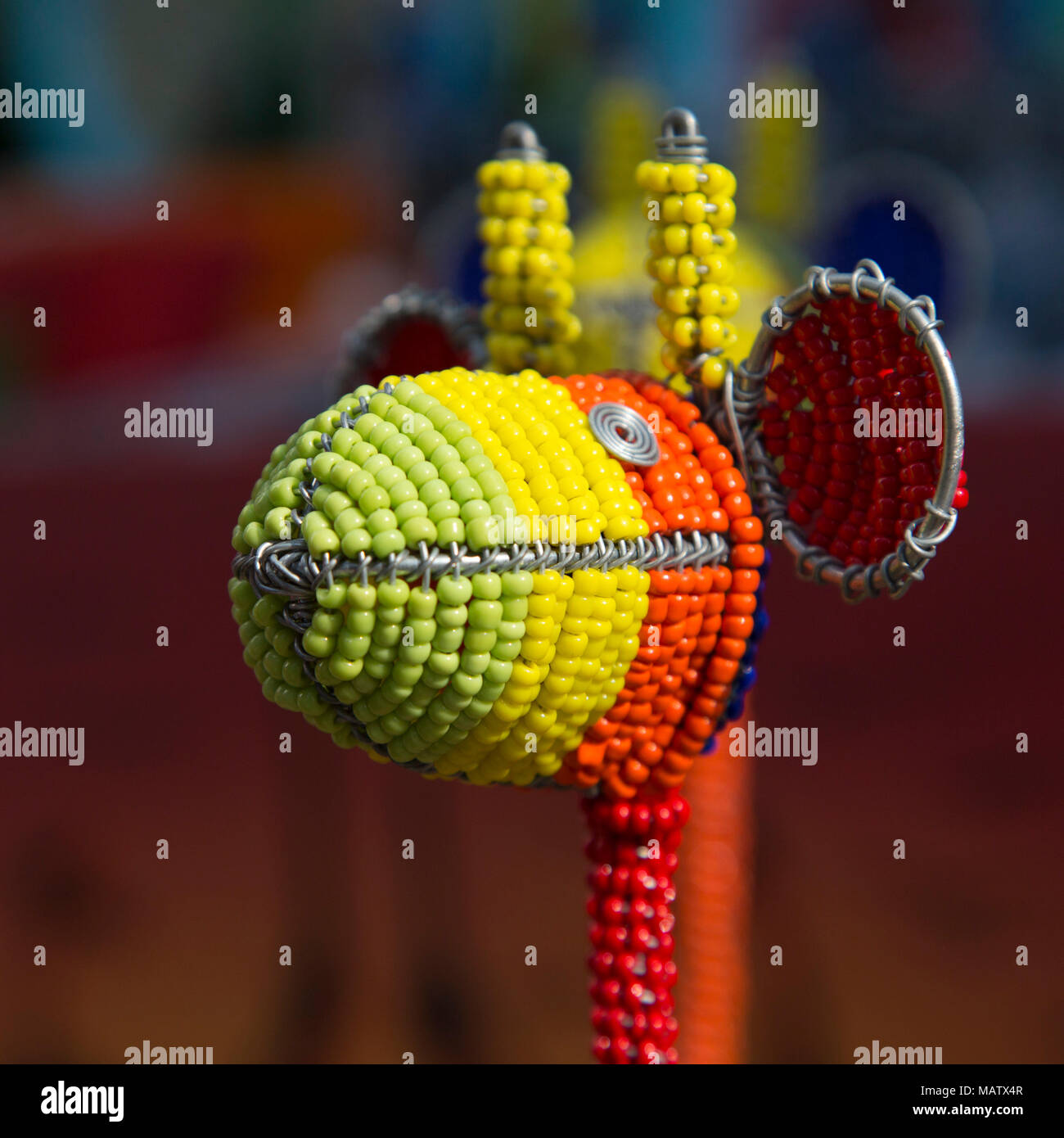 Animal-shaped souvenirs sold at the market at Avondale Shopping Centre ...