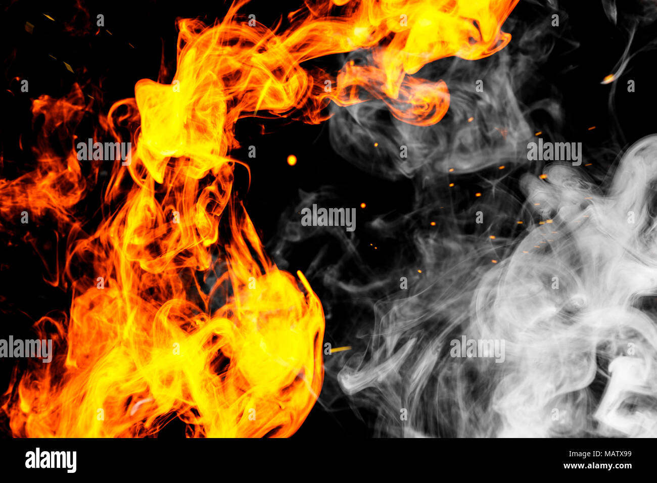Fire flames background. Background of smoke vape Stock Photo - Alamy